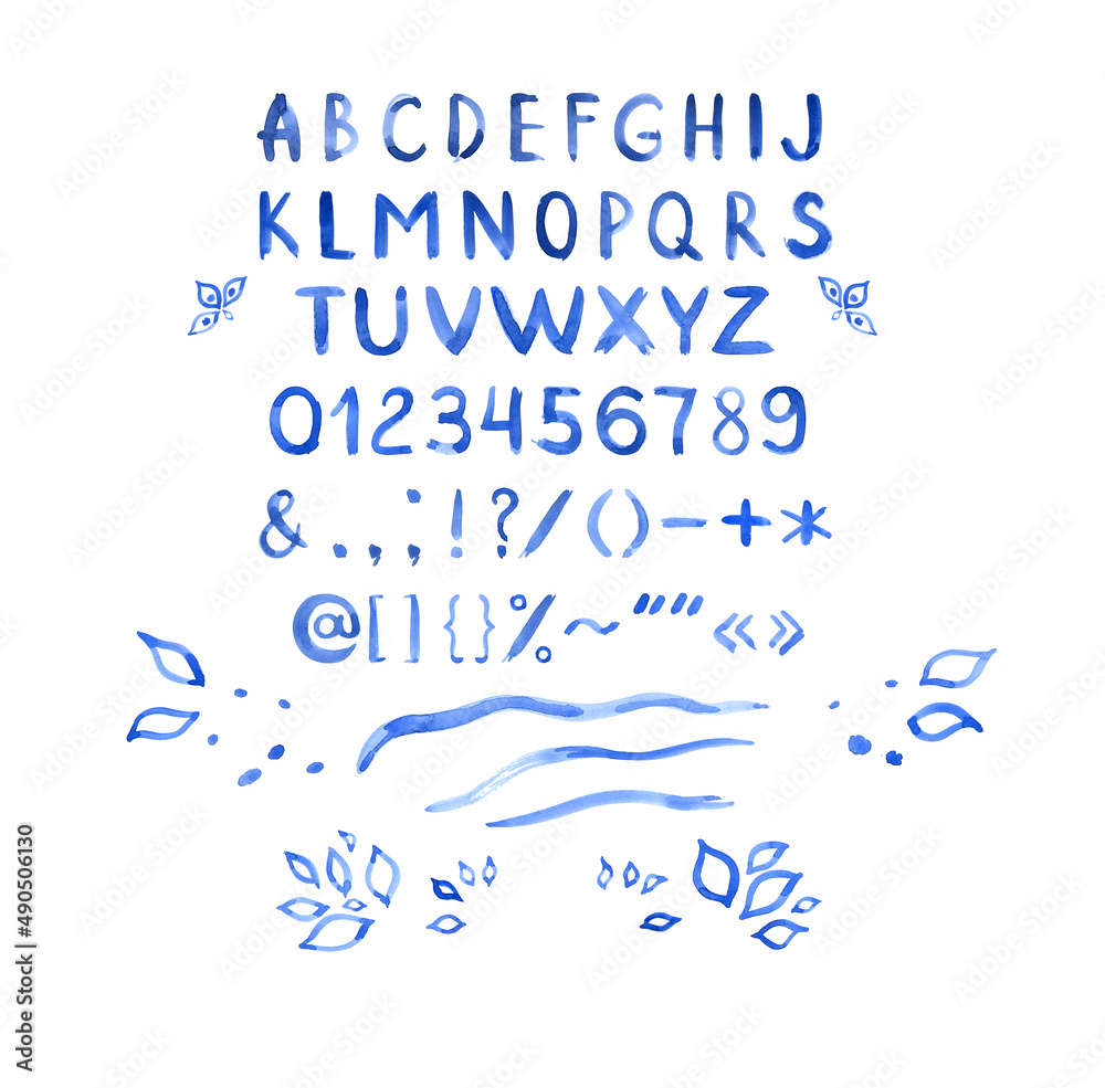 Abc latin lettering custom font for posters, invitations, cards. Sans ...