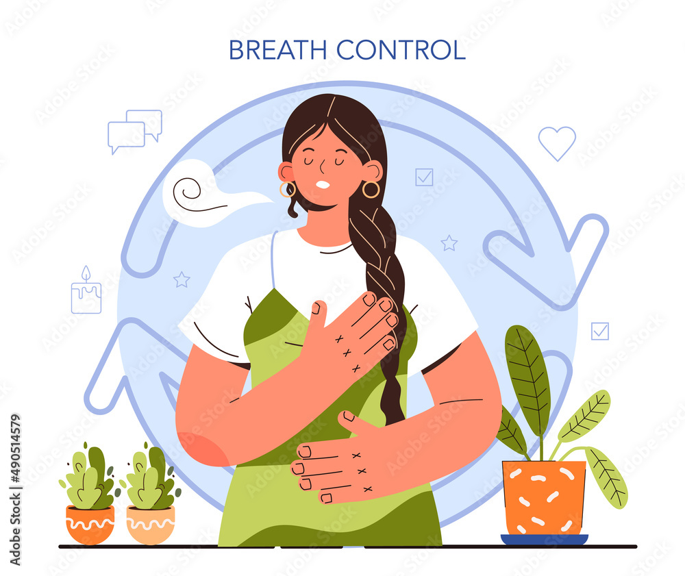 How to manage stress instruction concept. Character dealing with ...