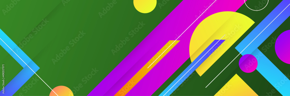 Modern trendy abstract colorful banner background. Design for template ...