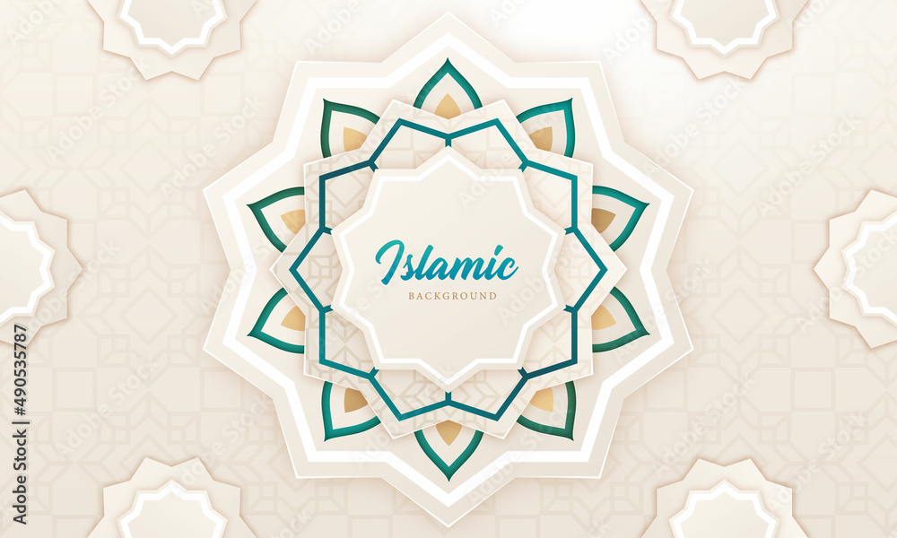 geometry Islamic background Stock Vector | Adobe Stock