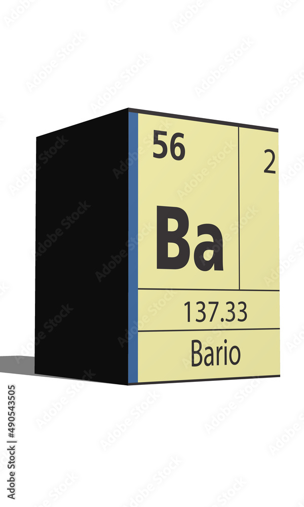 Bario, Elementos de la tabla periódica Stock Illustration | Adobe Stock