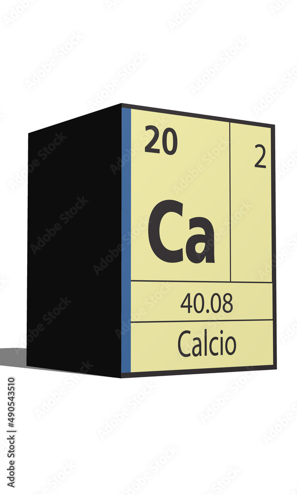 Calcio, Elementos de la tabla periódica Stock Illustration | Adobe Stock