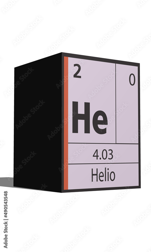Helio, Elementos de la tabla periódica Stock Illustration | Adobe Stock