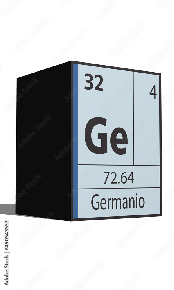 Germanio, Elementos de la tabla periódica Stock Illustration | Adobe Stock