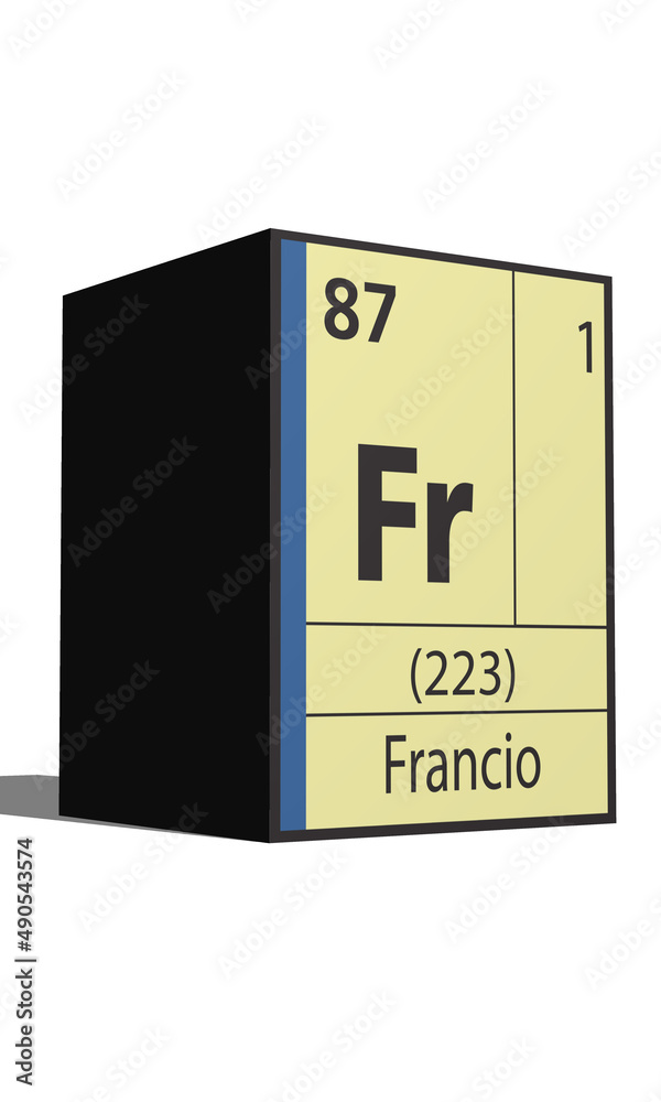Francio, Elementos de la tabla periódica Stock Illustration | Adobe Stock