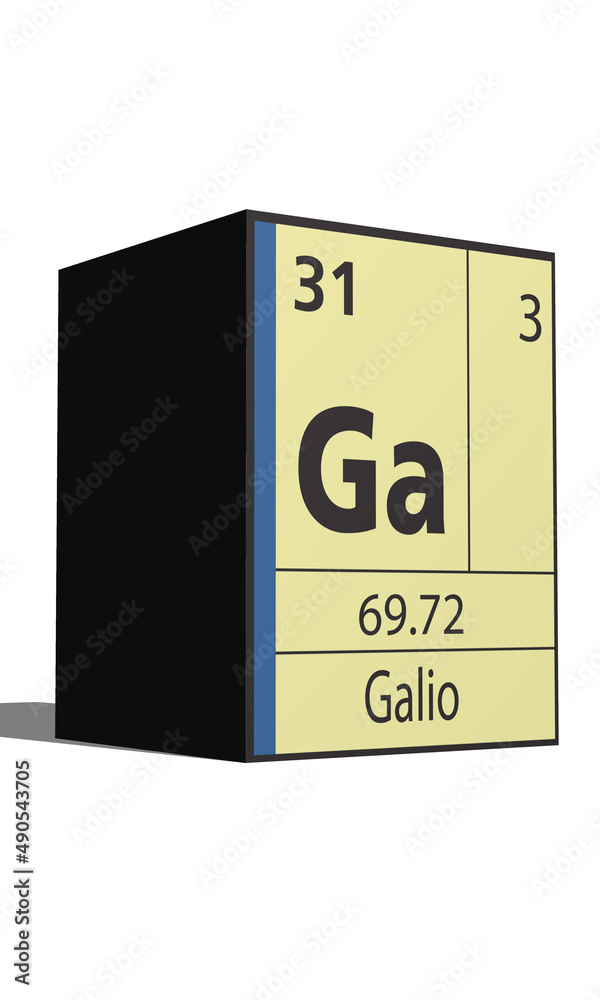 Galio, Elementos de la tabla periódica – Stock-Illustration | Adobe Stock