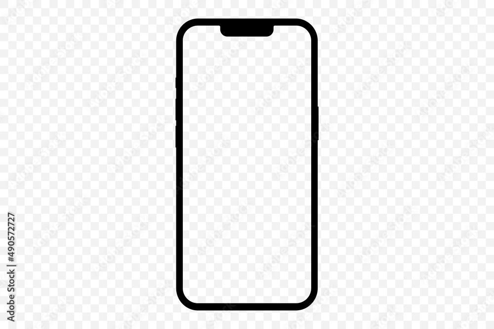 App demonstration mockup. Realistic mobile phone frame only, mockup ...