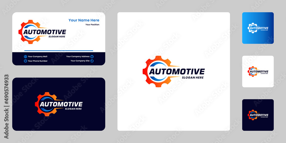 automotive logo design. modern auto car service, repair, modification ...