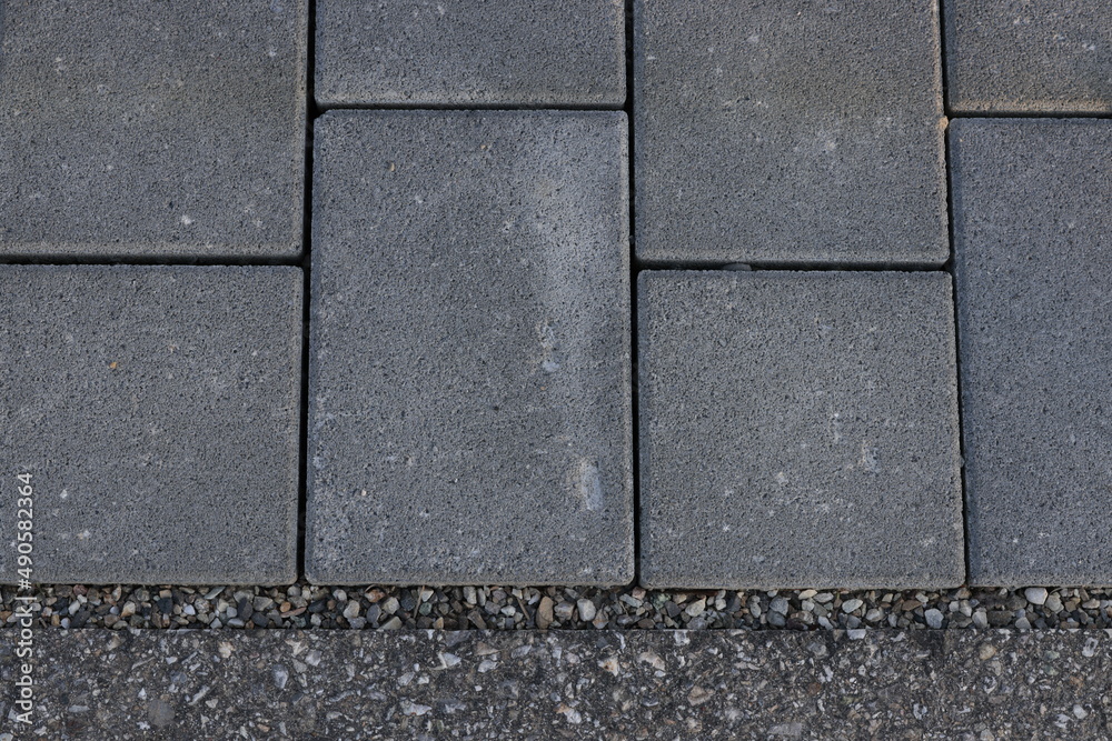 betonstein für bodenbelag im garten oder industrieparkplatz Stock Photo ...