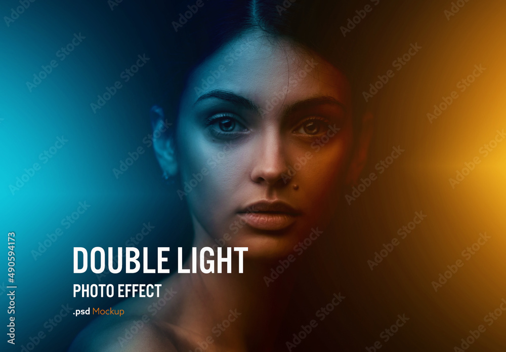 Double Light Effect Stock Template | Adobe Stock