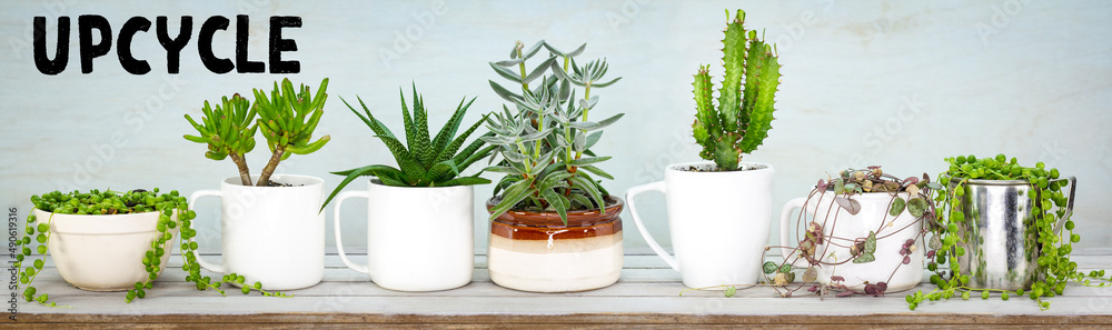 Foto de upcycle, reuse, recycled, repurposed kitchen pots and mugs for ...