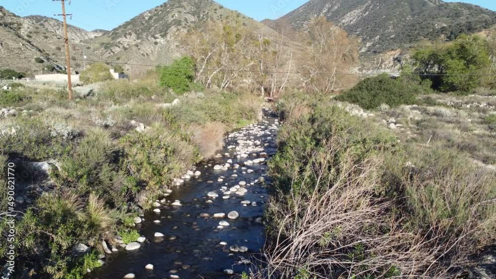A UAV Drone View of the The Headwaters of the Santa Anna River in ...