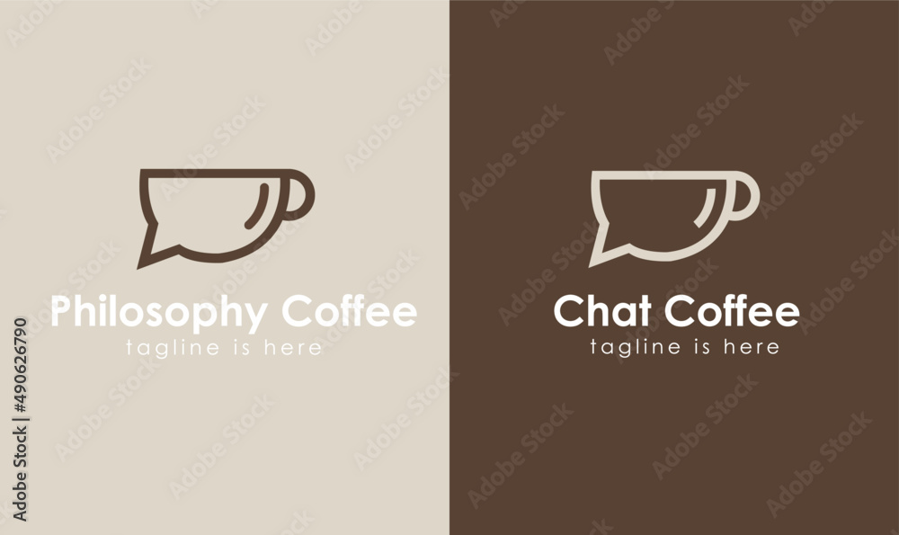 Coffee logo design with two variations type. Simple and unique logo for ...