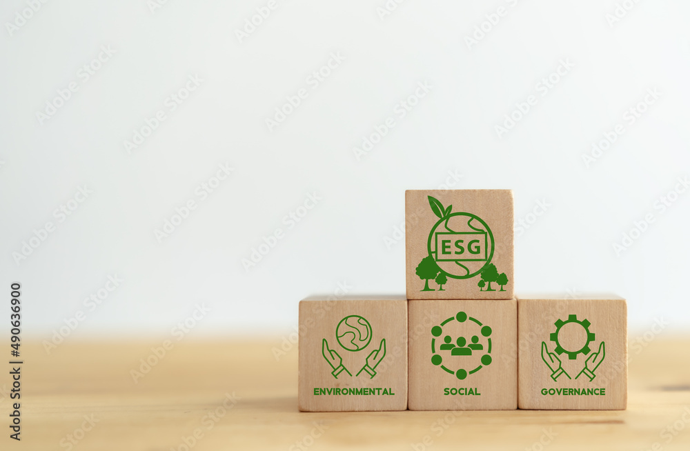 Foto Stock ESG concept of environmental, social and governance ...