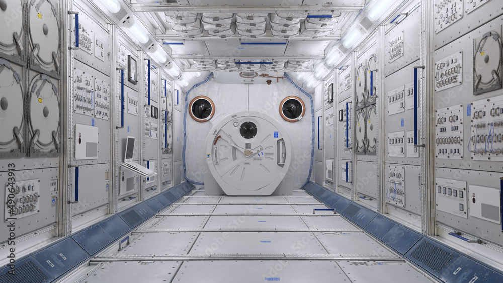 View Of Inside Space Shuttle From Space