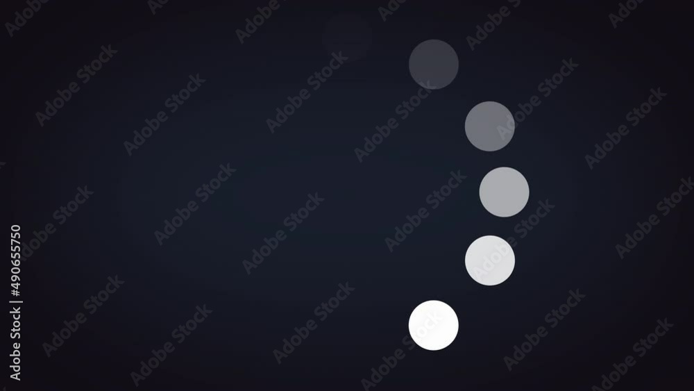 Loading circle animation in dark background 4K resolution, Loopable ...