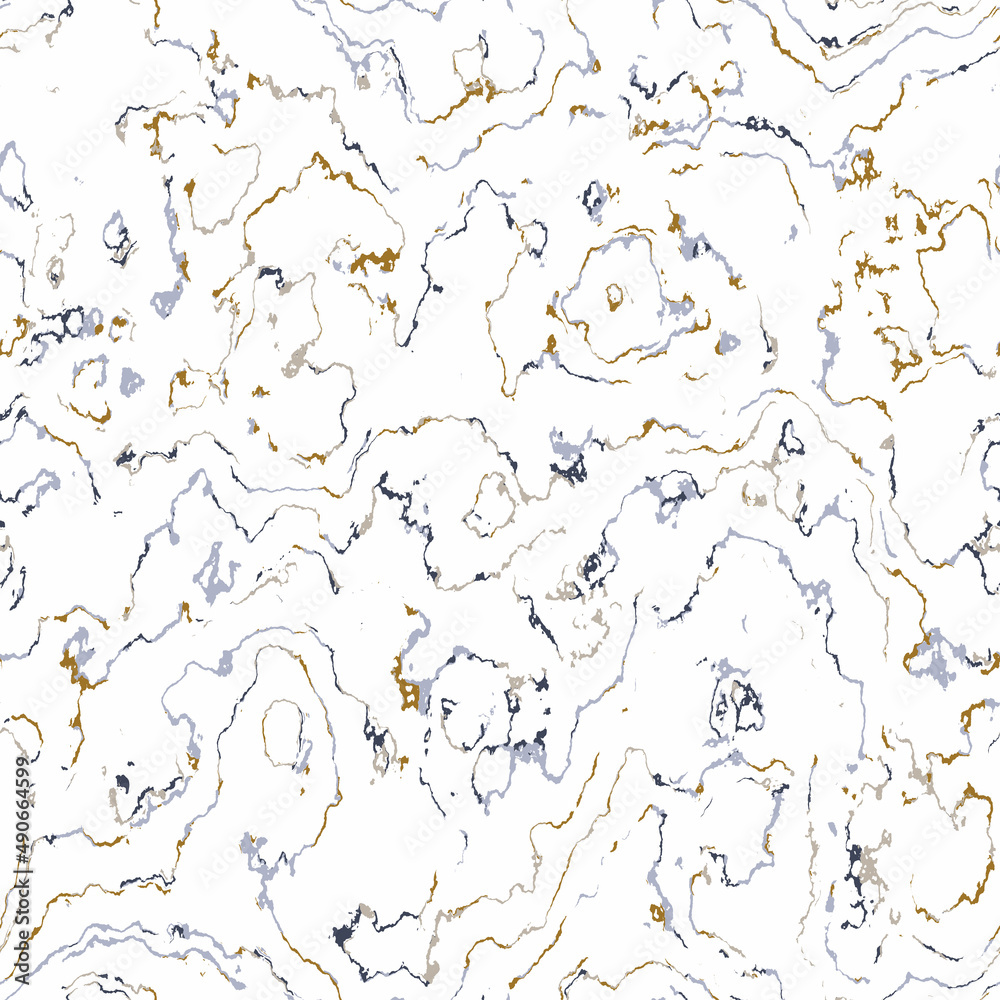 White tonal marbled seamless texture. Irregular pale ink blotch paint ...