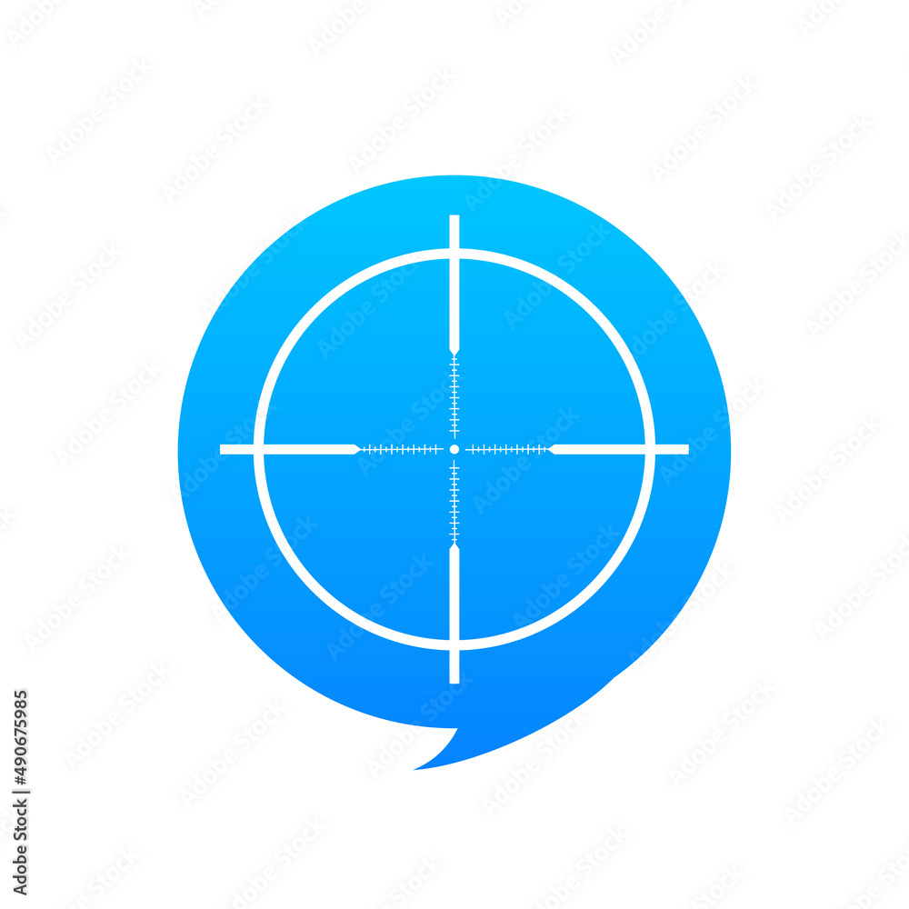 Sniper scope cross. Rifle optical sight isolated on transparent ...