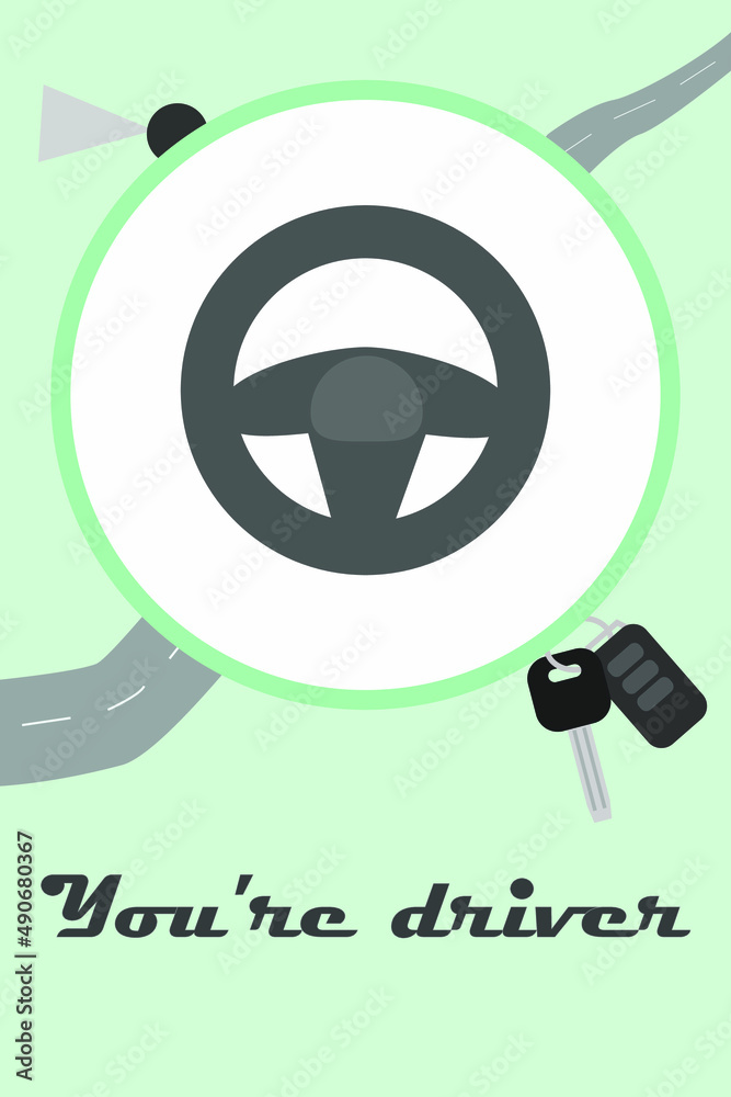 Congratulations on getting a driver license 2 Stock Vector | Adobe Stock