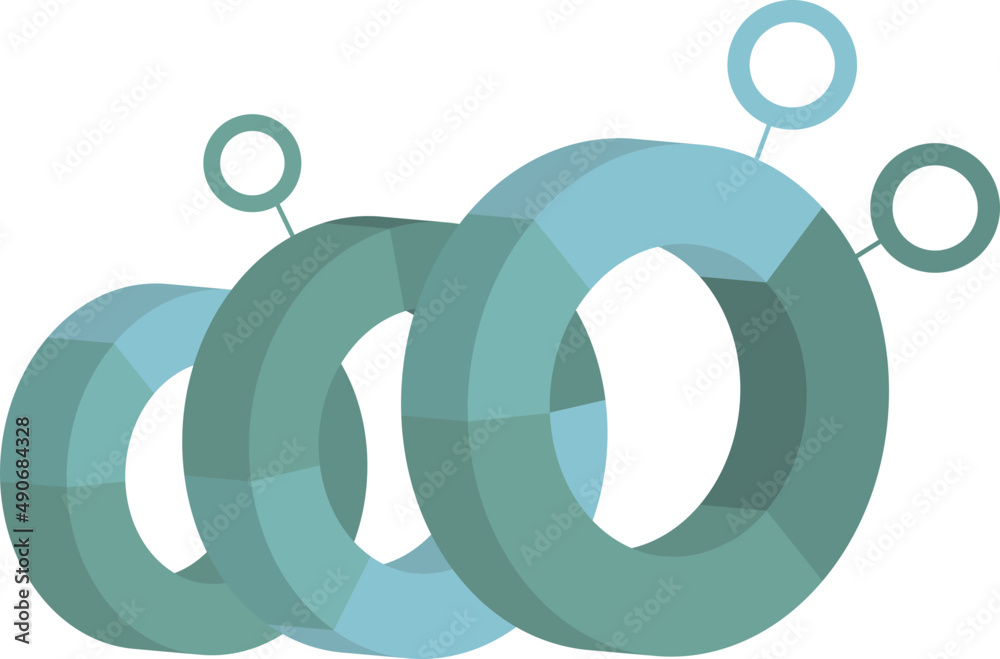 Line Graph or Chart Elements as Diagram Design for Business ...