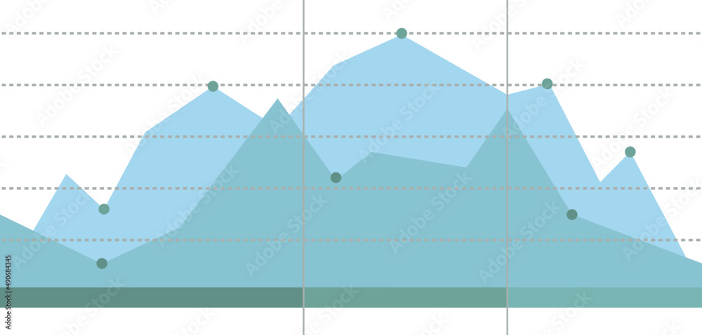 Line Graph or Chart Elements as Diagram Design for Business ...