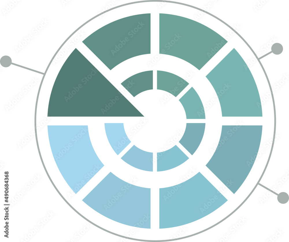 Line Graph or Chart Elements as Diagram Design for Business ...