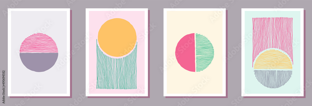 Painted decorative covers vector collection. Stock Vector | Adobe Stock