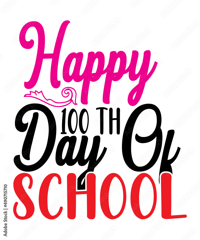 100 Days Of School, 100th Day Of School Svg, 100 Days Bundle, School ...