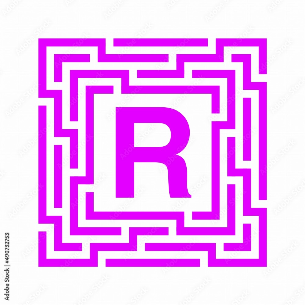 Calligraphy logo. Professional logo design. R letter logo design with ...