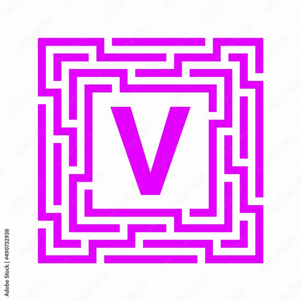 Calligraphy logo. Professional logo design. V letter logo design with ...