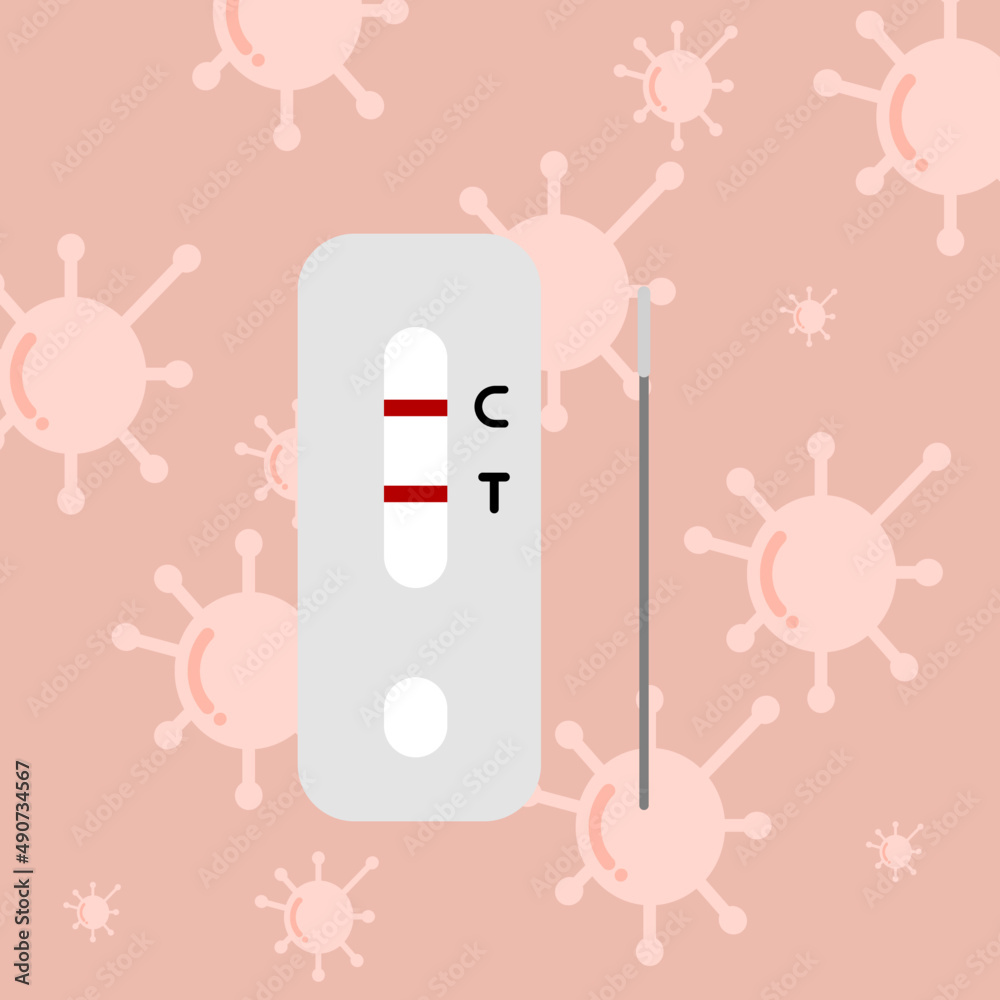 Rapid Antigen Test kit Set.antigen rapid covid-19 Test. Vector ...