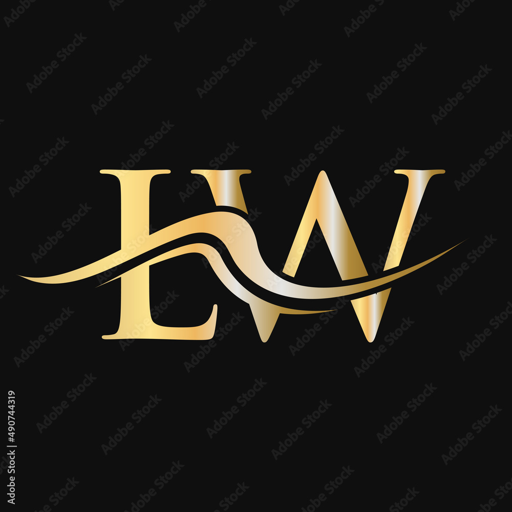 Letter LW Logo Design. Initial LW Logotype Template For Business And ...