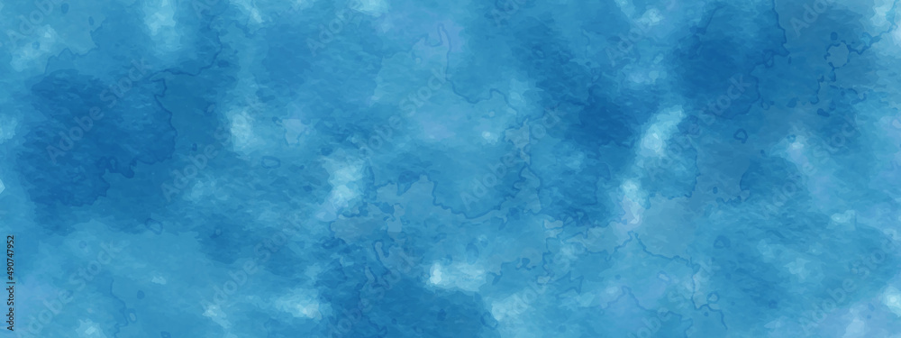Abstract blue watercolor gradient paint grunge texture background ...