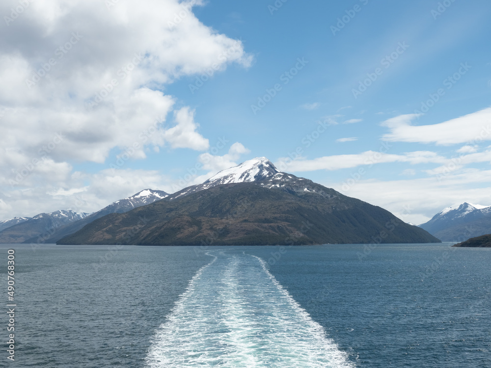 Stunning landscapes along the Beagle Channel, the famous strait in the ...