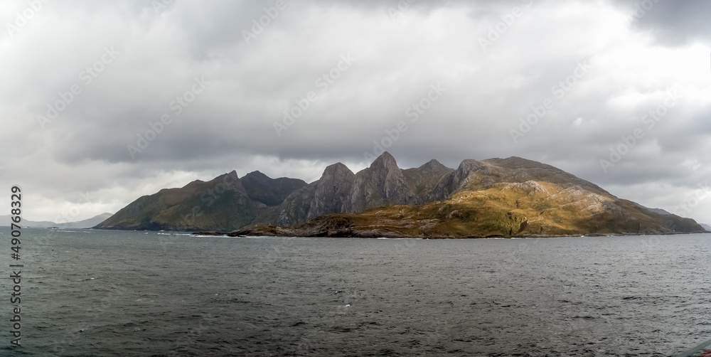 Stunning landscapes along the Beagle Channel, the famous strait in the ...