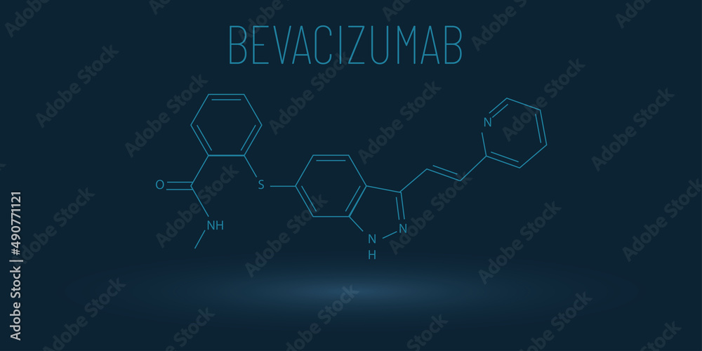 Chemical structure of targeted therapy drug for colon cancer ...