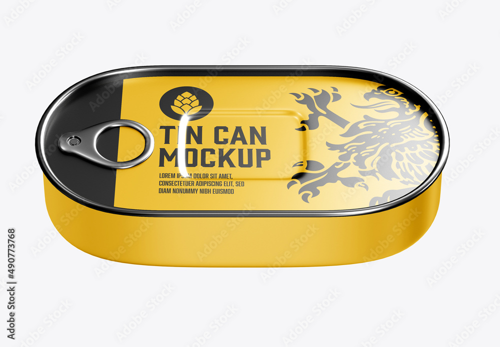 Food Can Mockup Stock Template | Adobe Stock