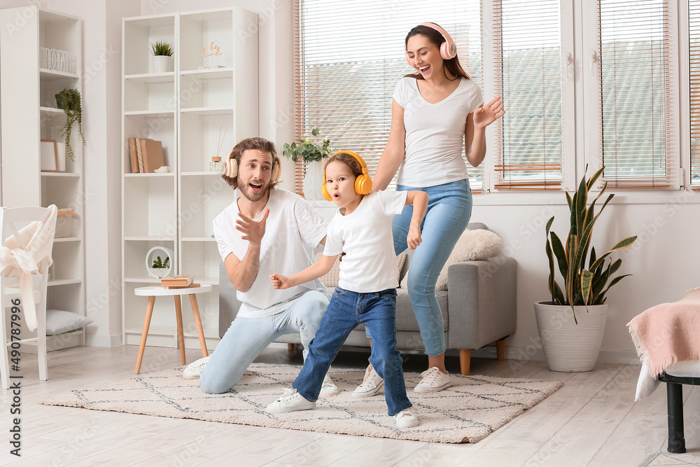 Family Listening To Music