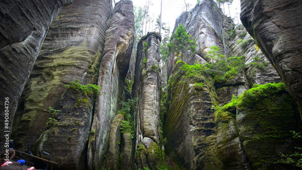 Adrspach beautiful Rock City, built of sandstone Stock Photo | Adobe Stock