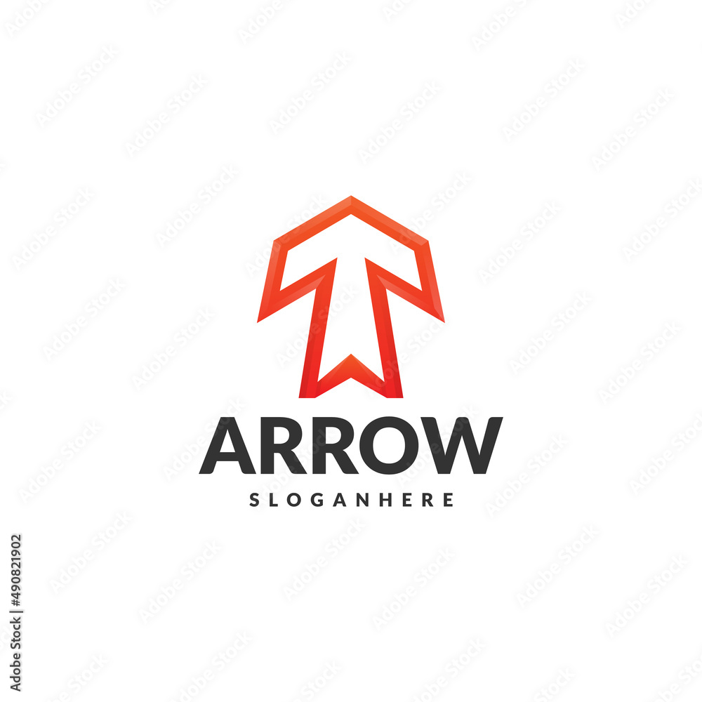 modern letter a and arrow logo design Stock Vector | Adobe Stock