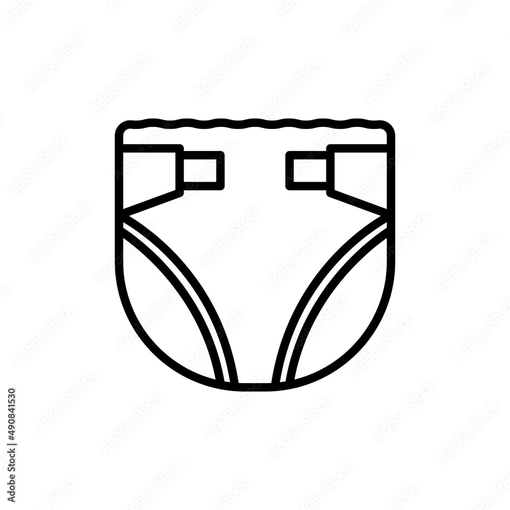 Diaper icon design template vector isolated illustration Stock Vector ...
