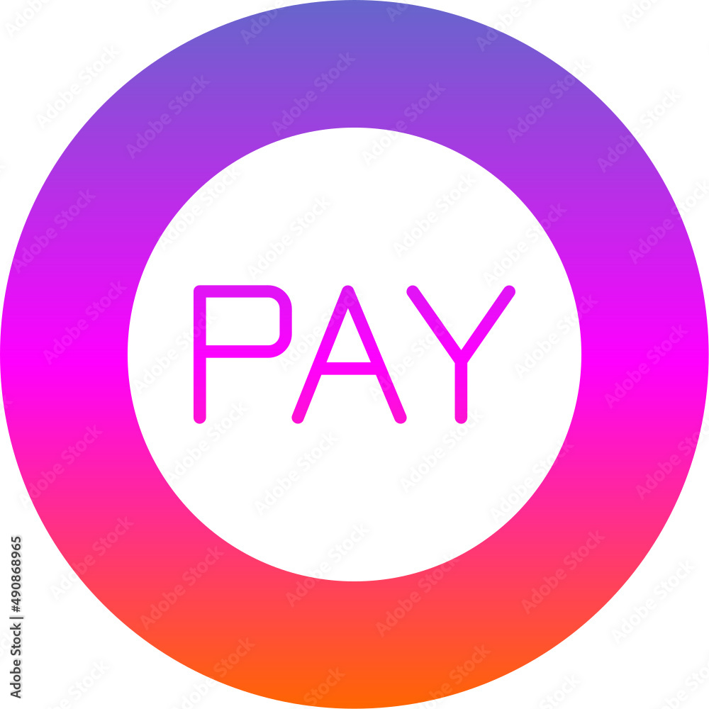 Pay Icon Stock Vector | Adobe Stock
