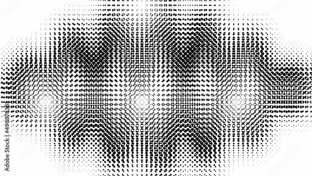 Halftone abstract animation on a transparent background. Stock Video ...