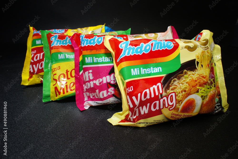 Tangerang, Indonesia - March 5, 2022: Indomie, fried instant noodles ...