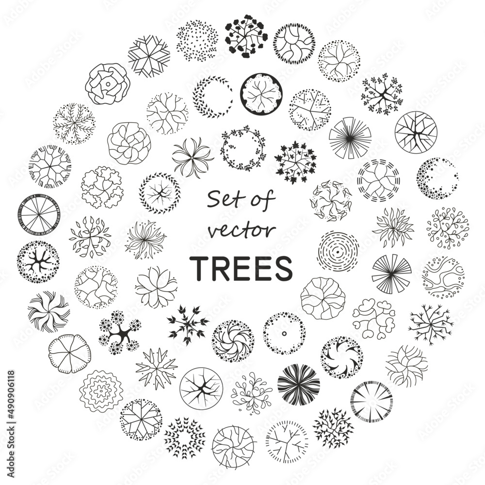 Trees for the master plan. Tree for architectural floor plans ...