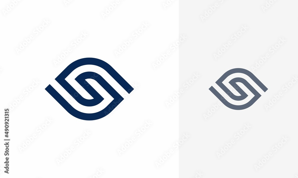 Letter S vision logo design. initial S vision logo icon design ...