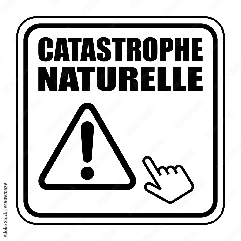 Logo catastrophe naturelle. Stock Vector | Adobe Stock