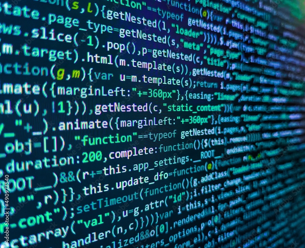 Python Programming Developer Code Closeup Of Java Script And Html Code Programming Code