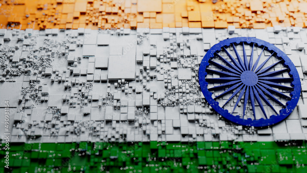 Colors of India rendered in a Futuristic 3D style. Indian Network ...