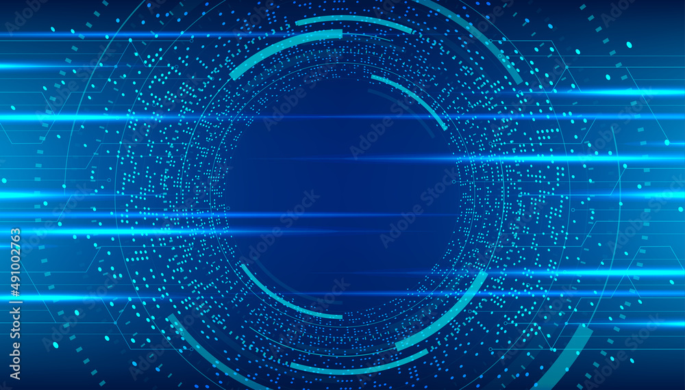 Digital technology background. Abstract tech visual for science ...